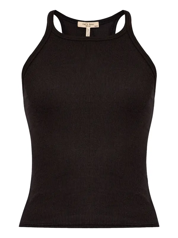 Rag & Bone Essential Ribbed Tank Top - Black