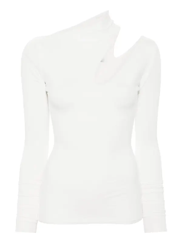 MANURI Bambina Cut-out Top - Neutrals