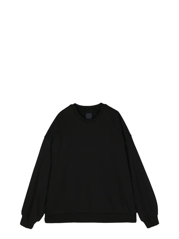 JUUN.J Embroidered-motif Cotton Sweatshirt - Black
