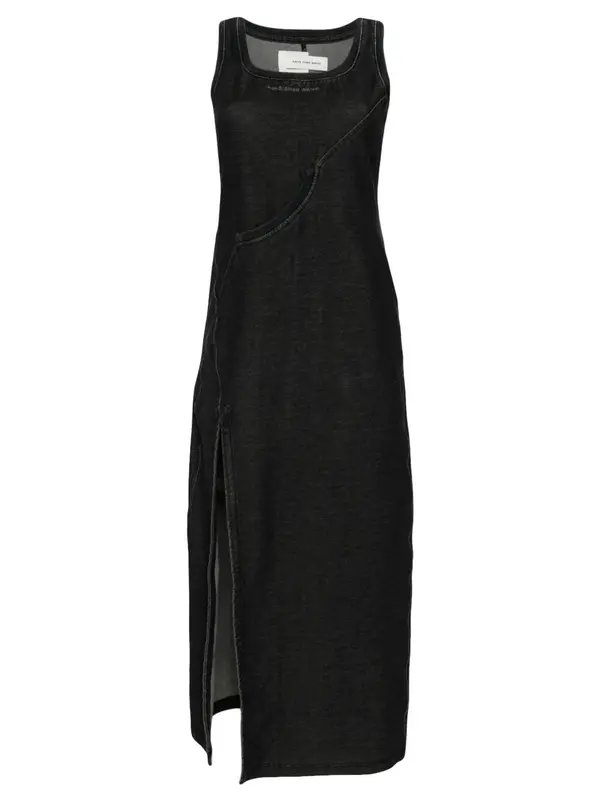FENG CHEN WANG Sleeveless Denim Maxi Dress - Grey