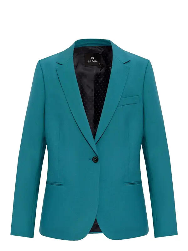 Paul Smith Single-breasted Wool Blazer - Blue