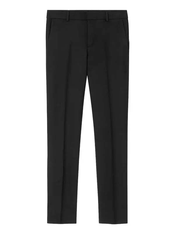 Versace Wool-mohair Tailored Trousers - Black