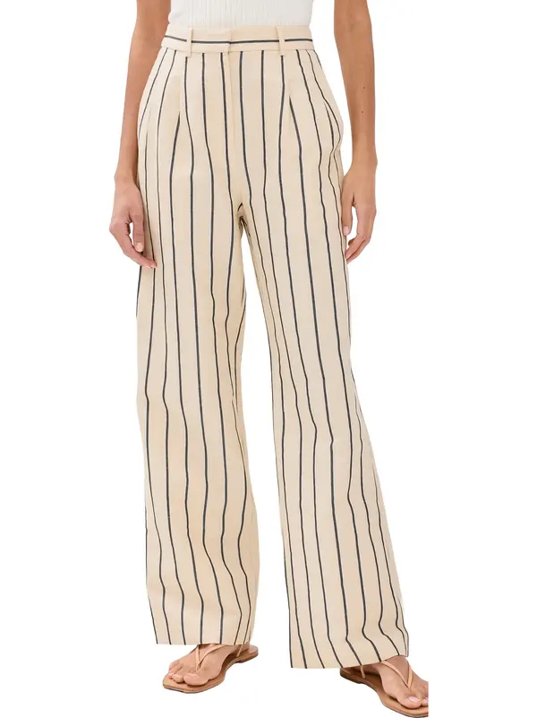 Jenni Kayne Jones Trouser - Navy Stripe