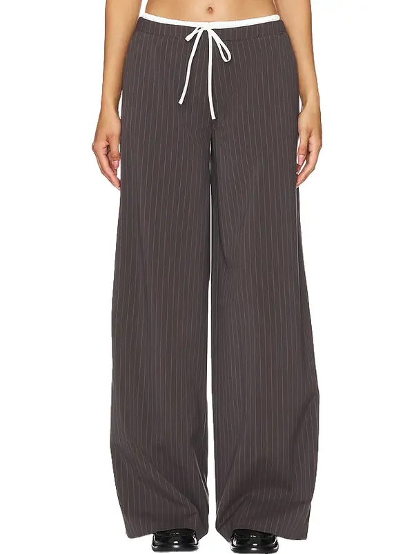 LOVERS AND FRIENDS Ashley Pant - Grey Pinstripe
