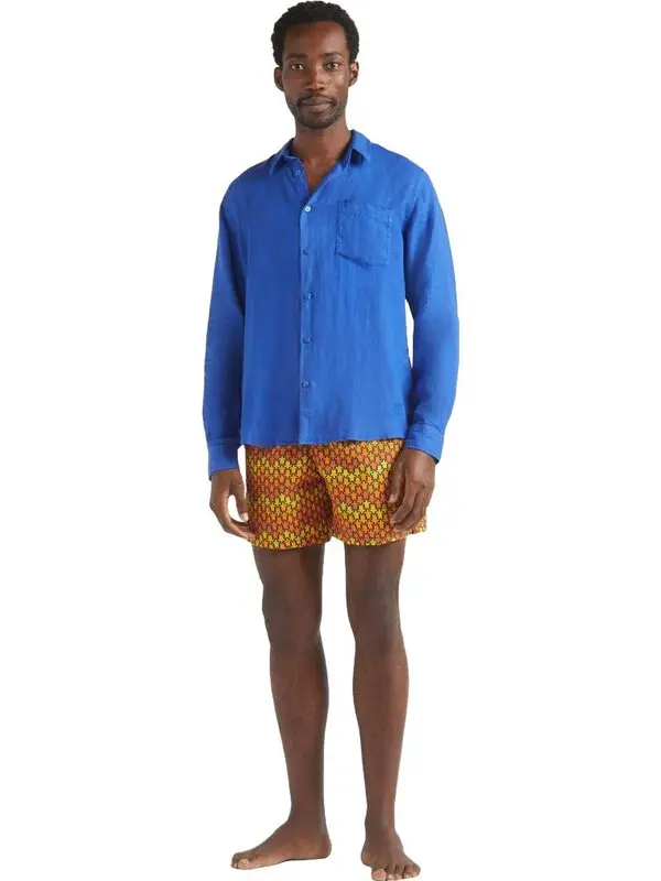Vilebrequin Linen Solid Shirt - Marrakech