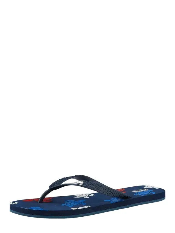 Vilebrequin Tortues Multicolores Flip Flops - Bleu Marine