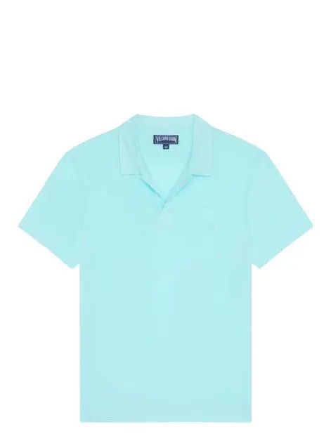 Vilebrequin Linen Jersey Polo Solid - Oxygen