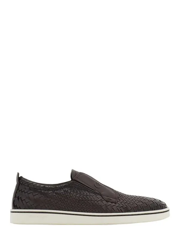FERRAGAMO Derby Slip-on - Brown