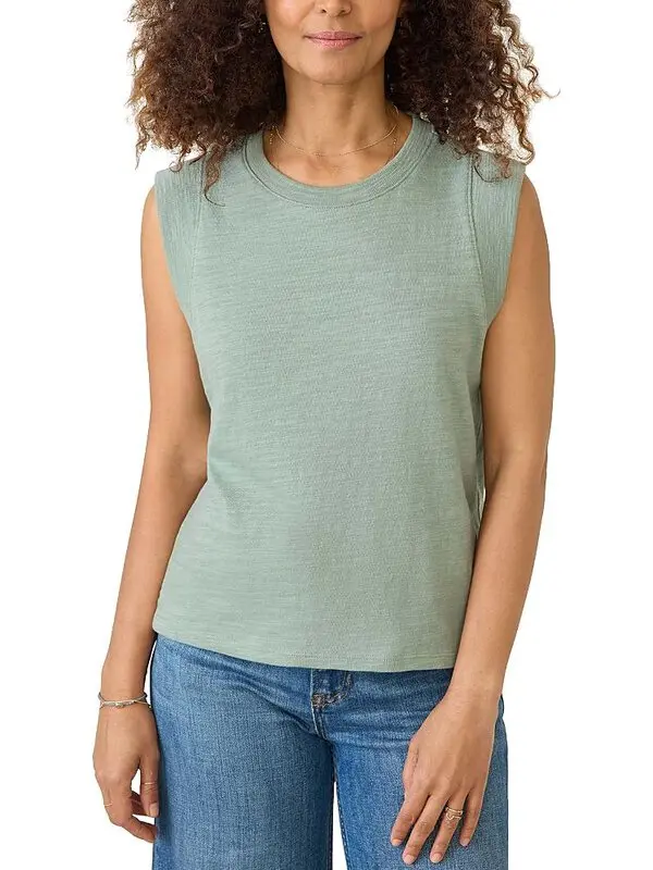 Faherty Brand Muscle Tank Top - Sage Creek