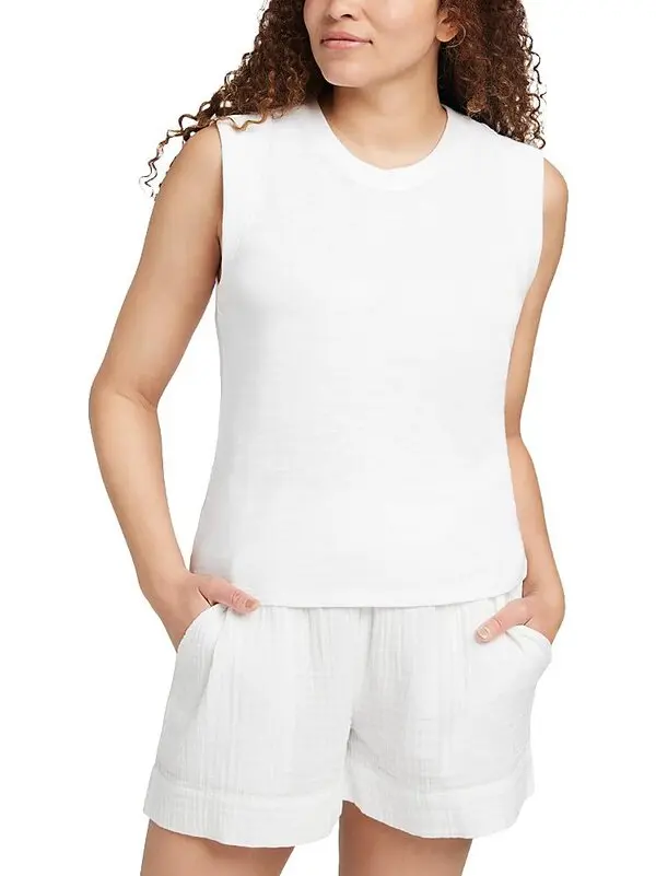 Faherty Brand Muscle Tank Top - White