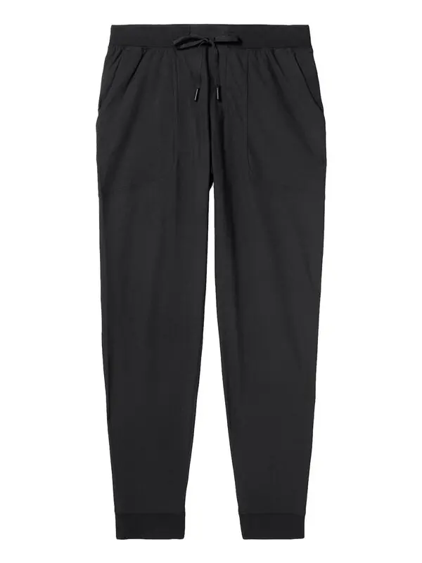 Lululemon Abc Tapered Recycled-warpstreme™ Drawstring Trousers - Black