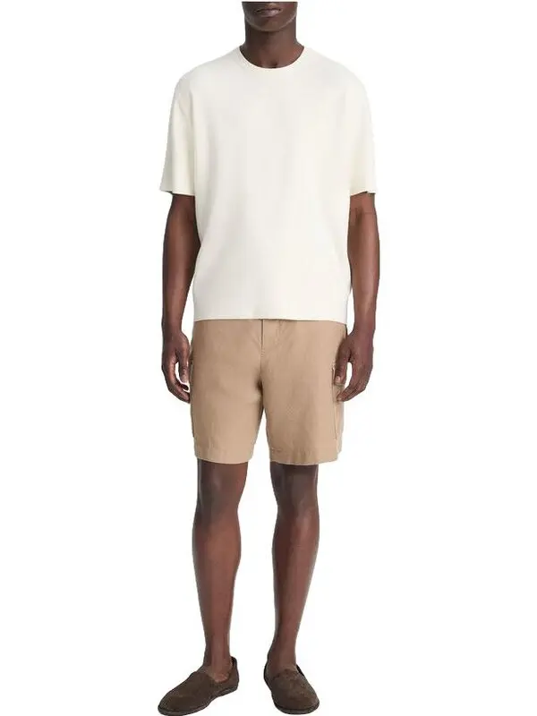 Vince Milano Short-sleeve Crew Neck Sweater - Natural