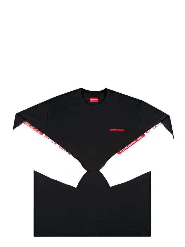Supreme Inc. Paneled Long-sleeve Top - Black