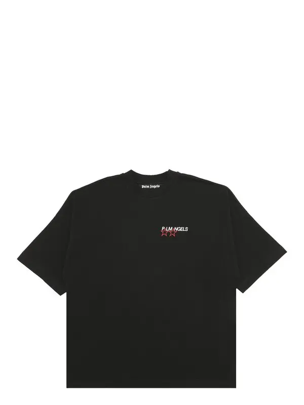 Palm Angels Stars And Palms Loose Tee - Black