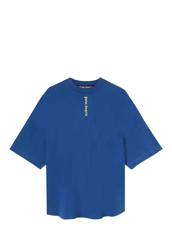 Palm Angels Ns Logo Tee - Blue