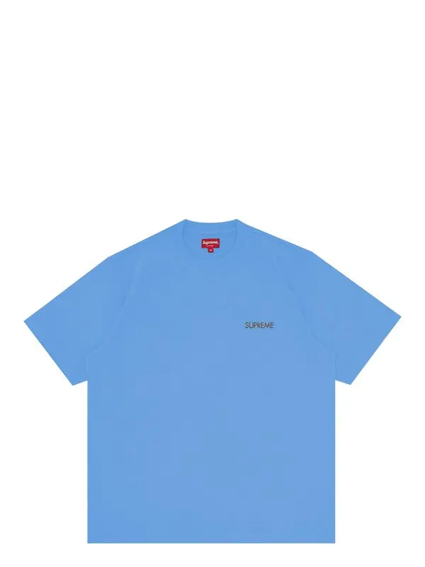 Supreme Washed Capital Short-sleeve Top - Blue