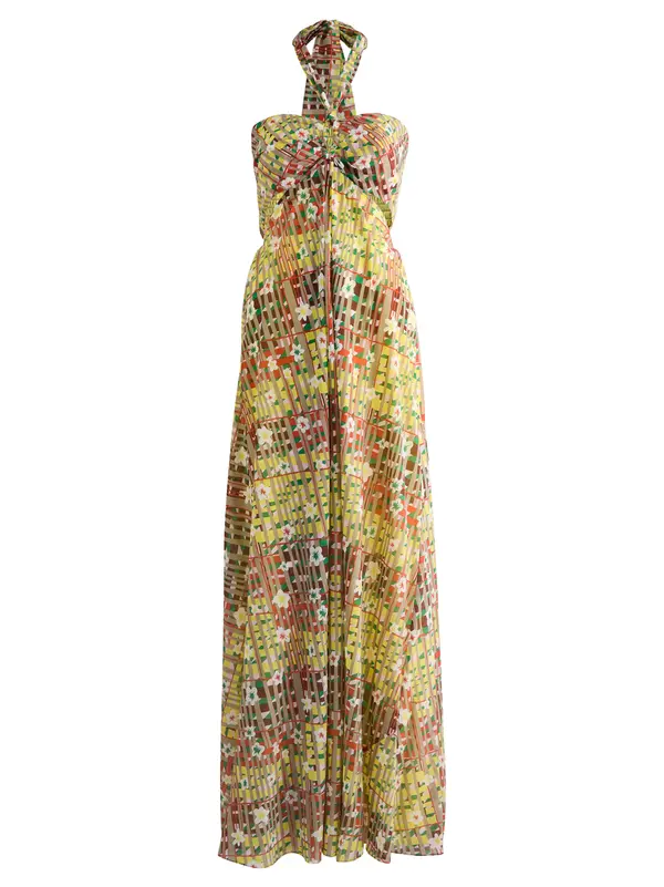 Diane Von Furstenberg Ainslina Printed Cotton-blend Maxi Dress - Multicoloured