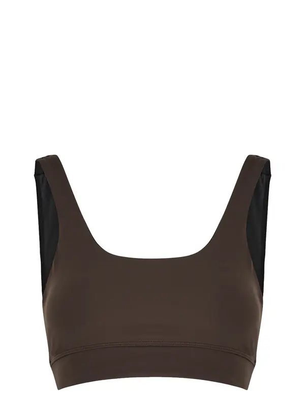 Varley Freesoft Cori Stretch-jersey Bra Top - Brown