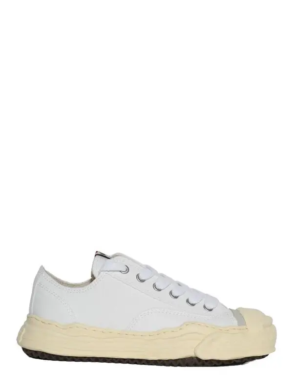 Mihara Yasuhiro Hank Og Sole Canvas Low-top Sneakers - White