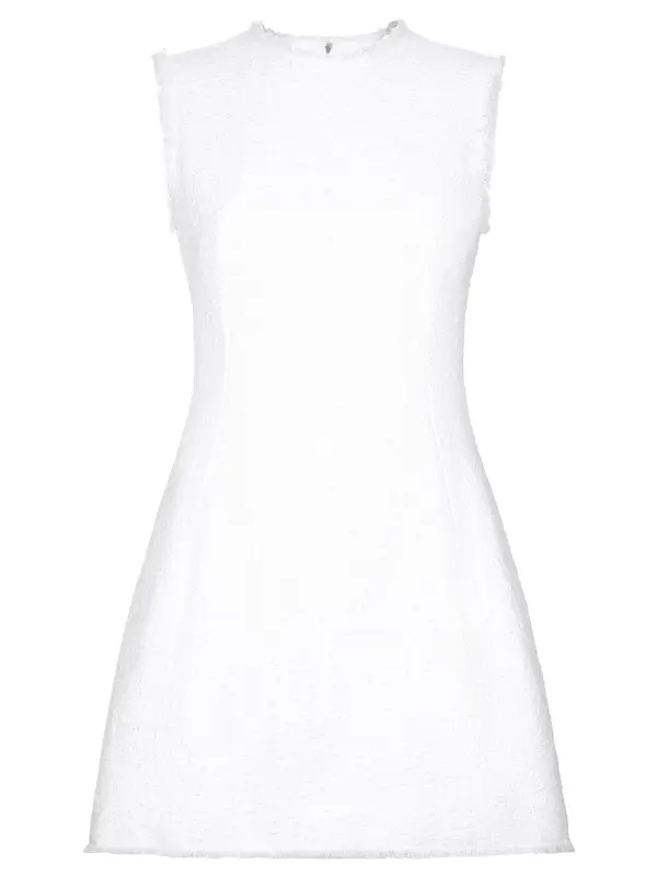 Dolce & Gabbana Tweed Mini Dress - White