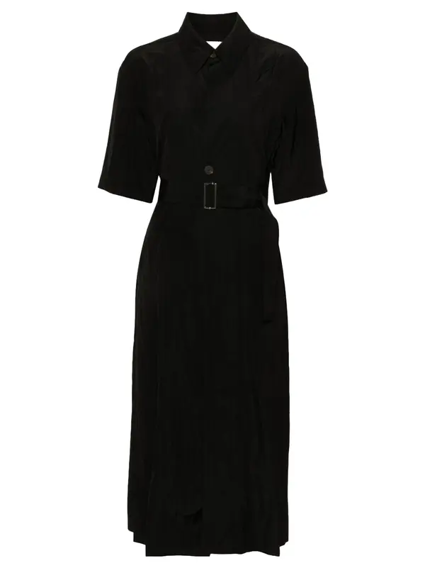 Studio Nicholson Arden Midi Shirt Dress - Black
