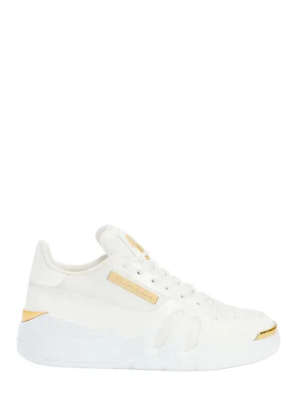GIUSEPPE ZANOTTI Talon Panelled Leather Sneakers - White