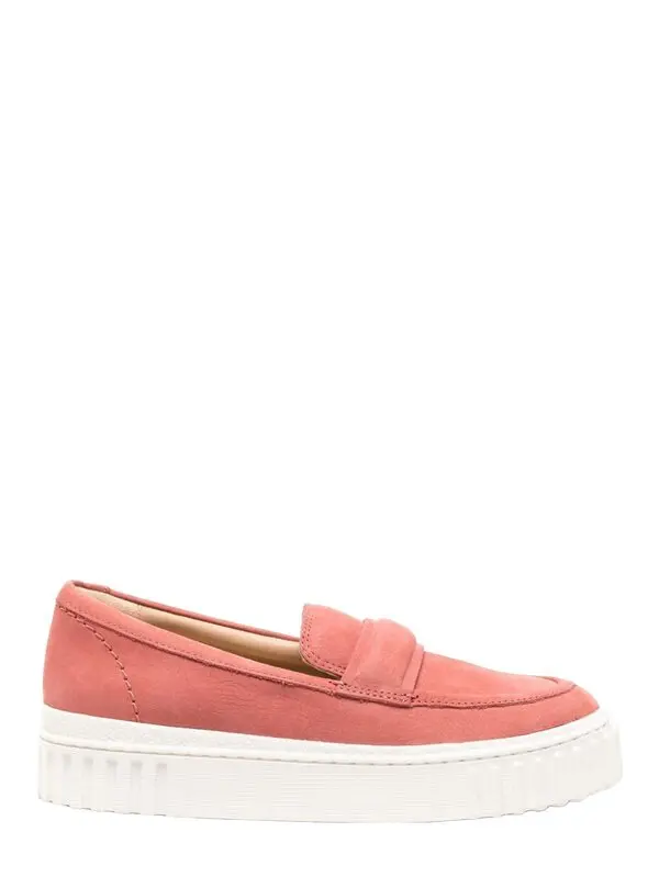 Clarks Mayhill Cove Nubuck Loafers - Pink