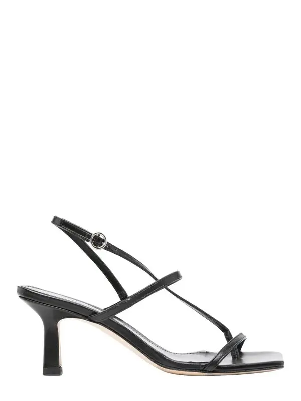 AeydĒ Elise 75mm Leather Sandals - Black