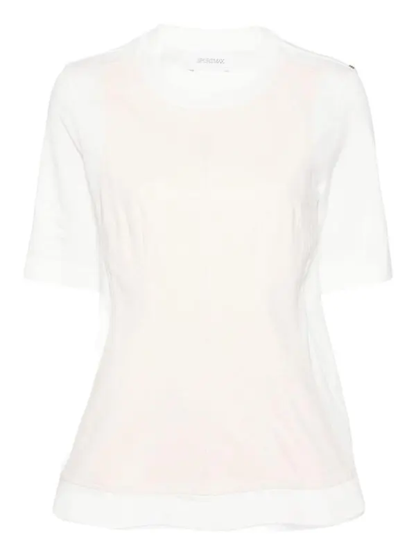 Sportmax Layered-effect T-shirt - White