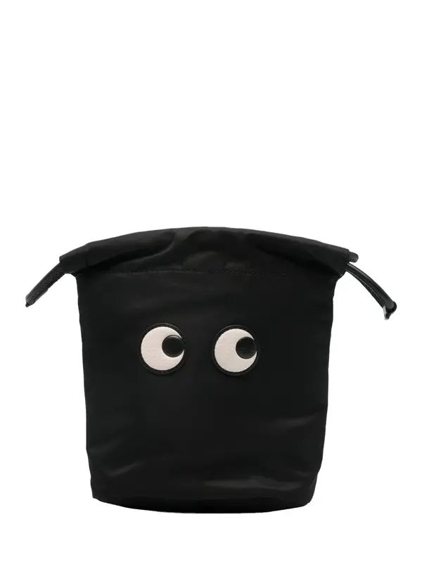 ANYA HINDMARCH Eyes Patch Makeup Bag - Black
