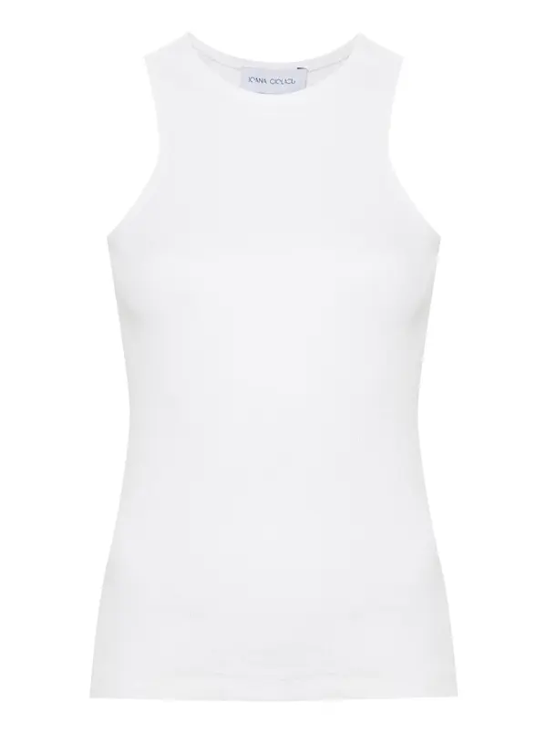 IOANA CIOLACU Dove Ribbed Tank Top - White