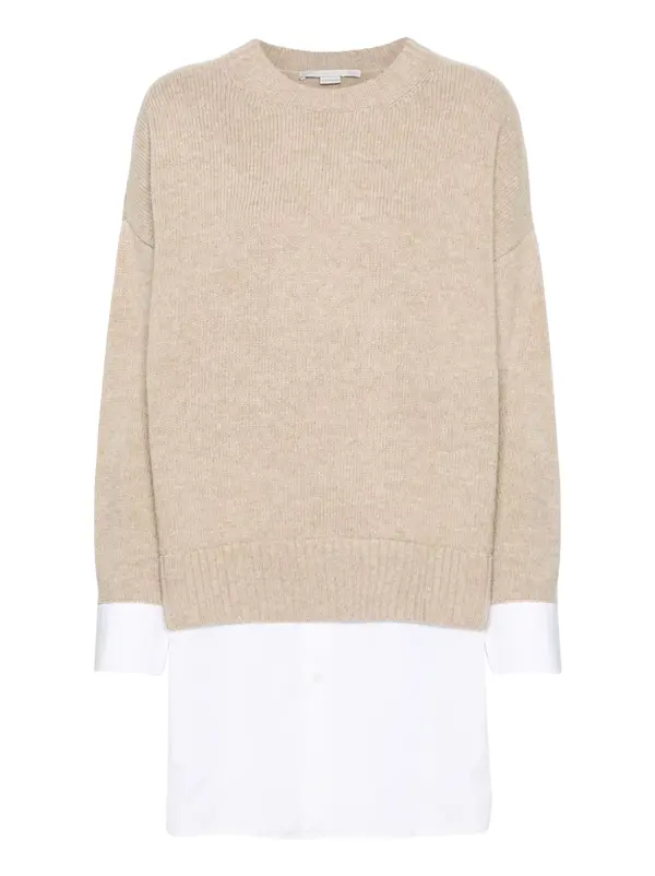 Stella McCartney Layered-effect Jumper - Neutrals