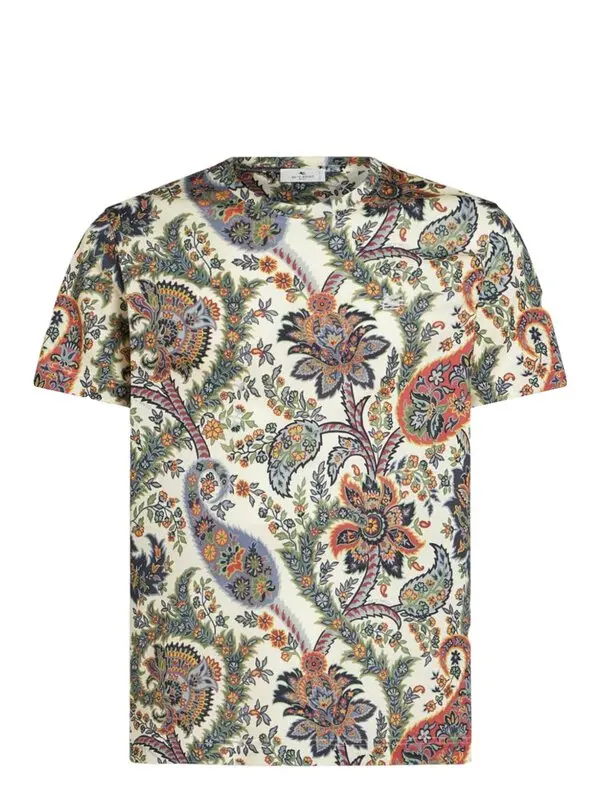 Etro Floral Paisley T-shirt - Neutrals
