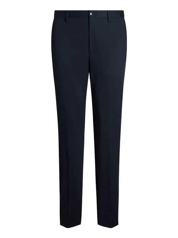 Etro Mid-rise Slim-cut Trousers - Blue