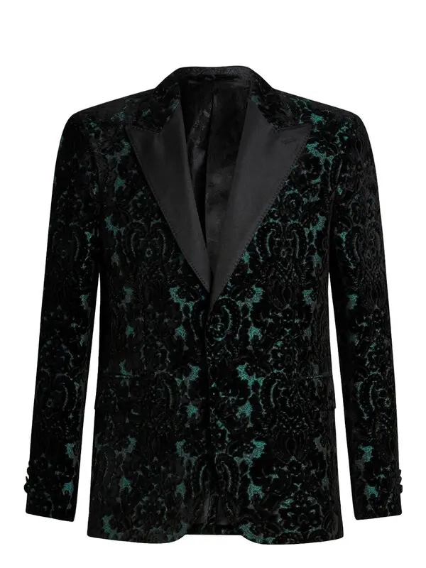 Etro Brocade Velvet Blazer - Black
