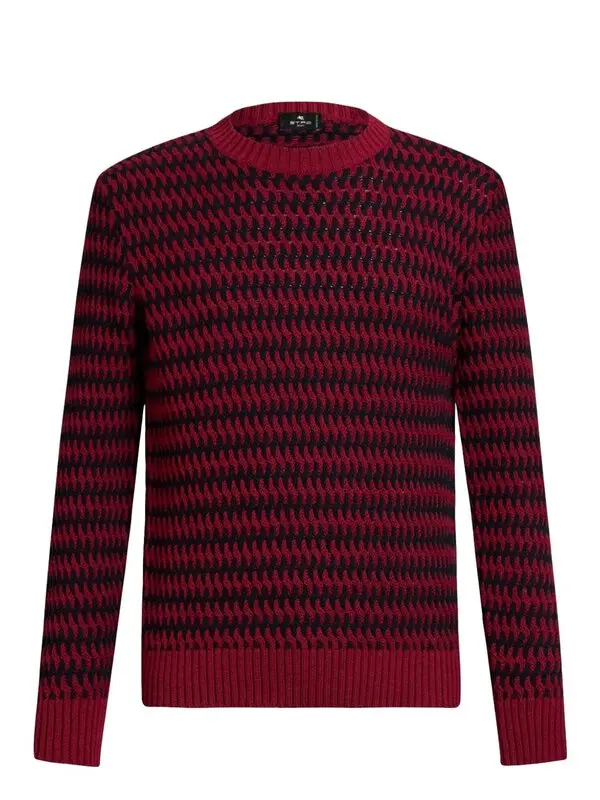 Etro Crew-neck Wool Jumper - Red