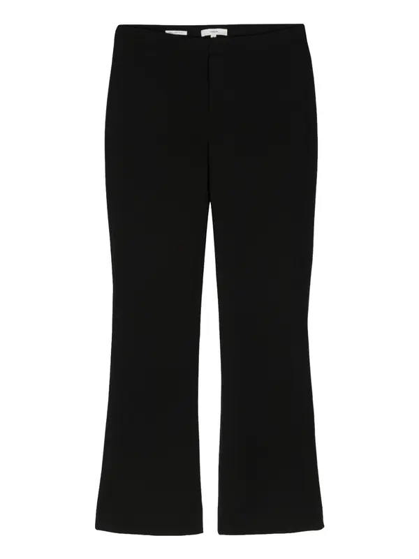 Vince Mid-rise Tapered-leg Trousers - Black