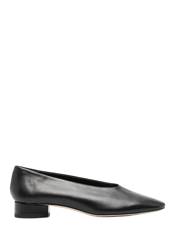AeydĒ 25mm Delia Leather Pumps - Black
