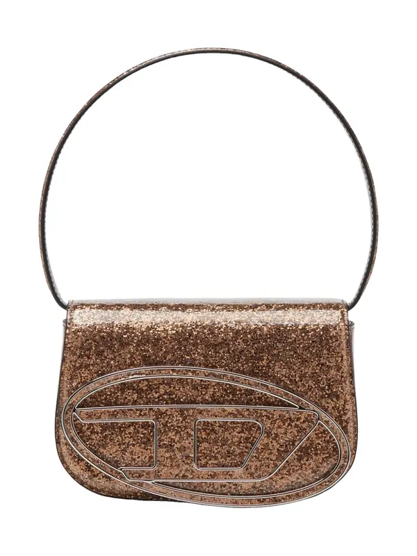 DIESEL® 1dr Glitter-embellished Shoulder Bag - Brown