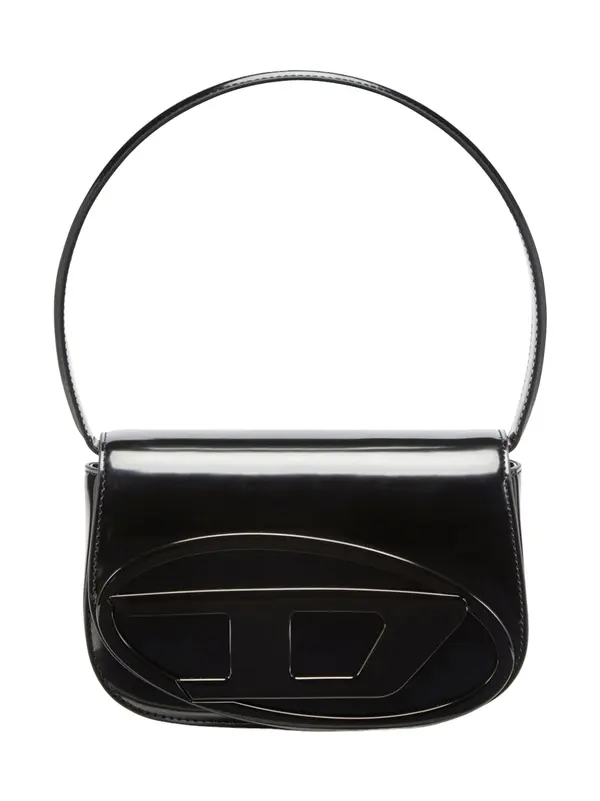 DIESEL® 1dr Leather Shoulder Bag - Black