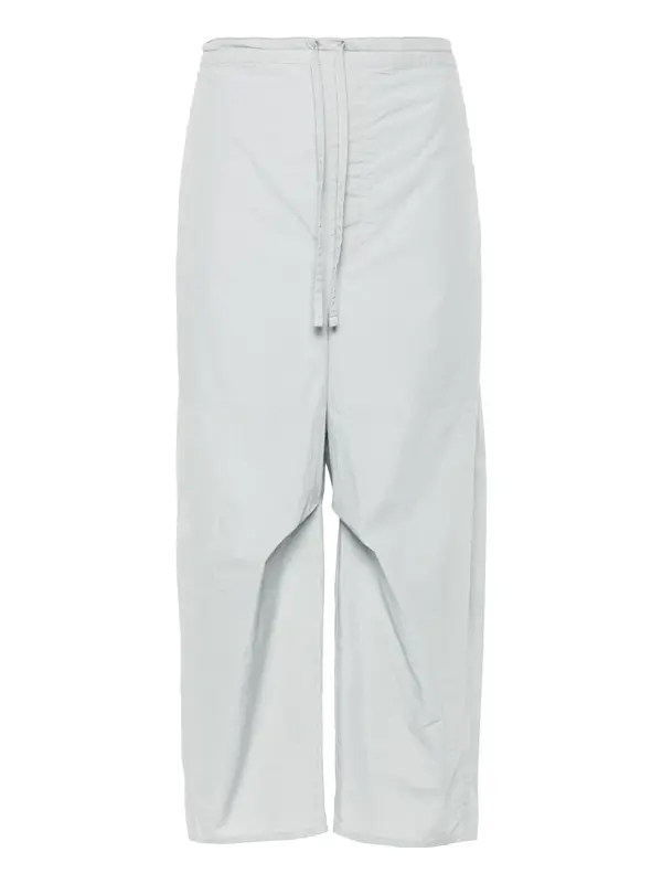 LEMAIRE Drawstring Cropped Trousers - Grey