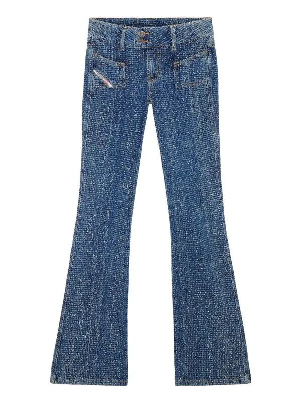 DIESEL D-ebush Low-rise Flared Jeans - Blue