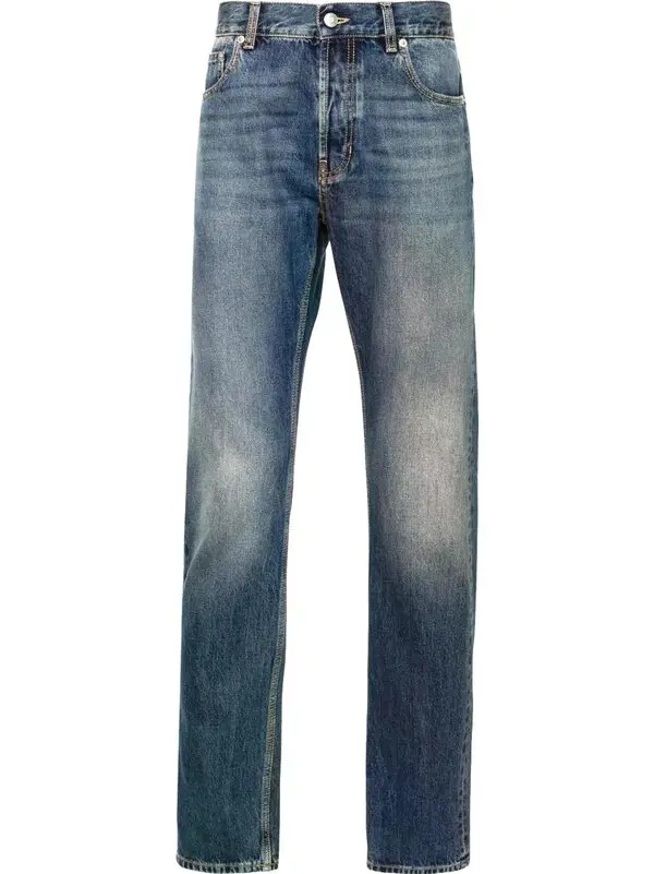 Alexander McQueen Logo-print Jeans - Blue