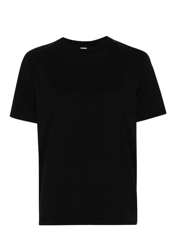 TOTEME Crew-neck Organic Cotton T-shirt - Black