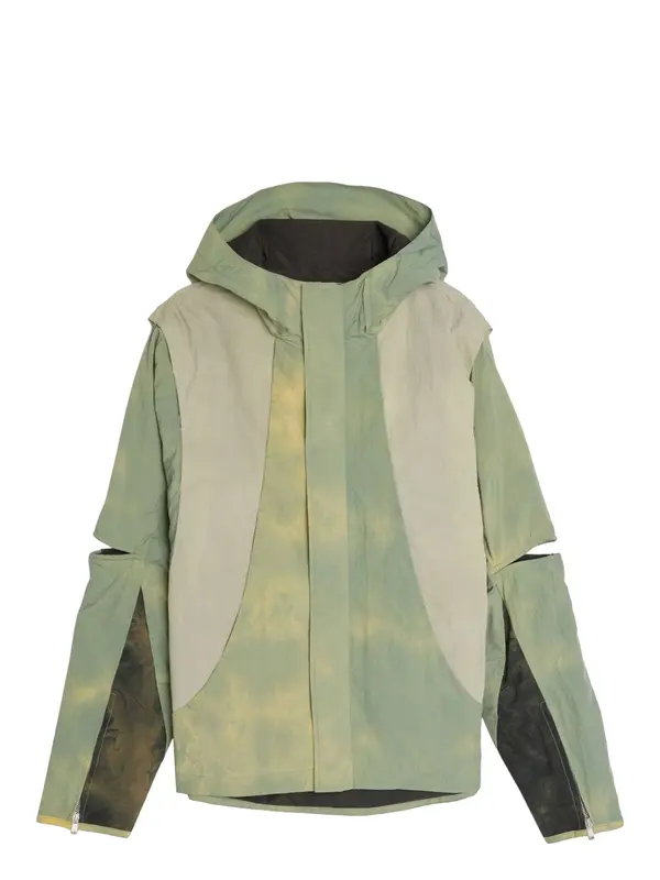 FFFPOSTALSERVICE Storm Cut-out Hooded Jacket - Green