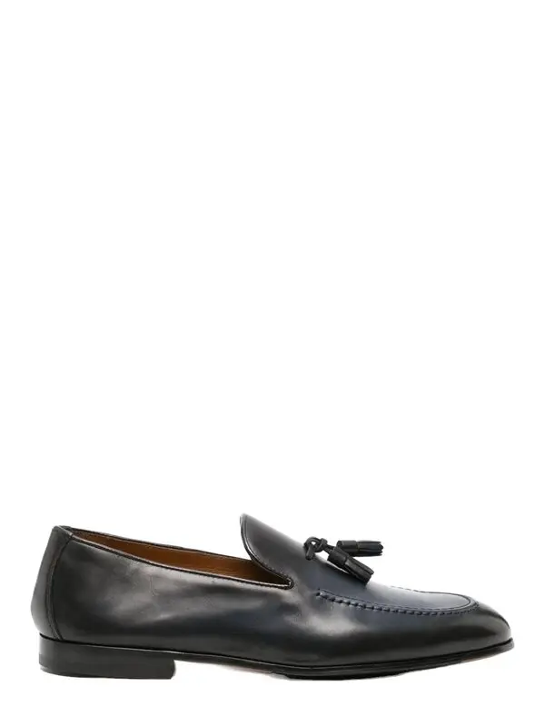 DOUCAL'S Tassel Detailed Leather Loafers - Blue