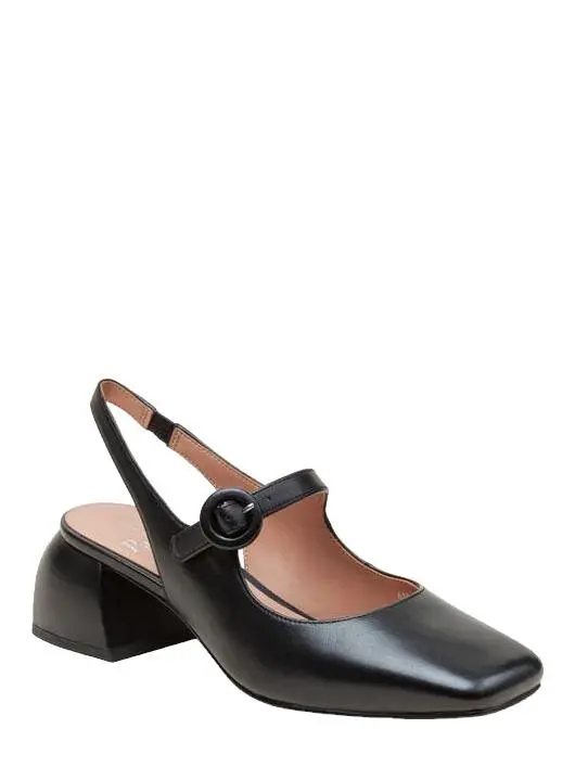 Linea Paolo Manu Slingback Mary Jane Pump - Black