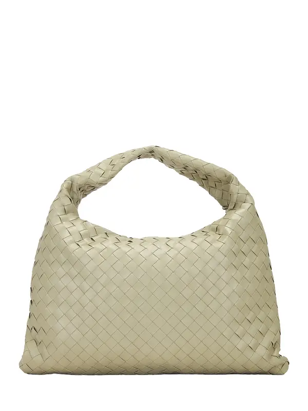 Bottega Veneta Small Hop Bag - Travertine & Muse Brass