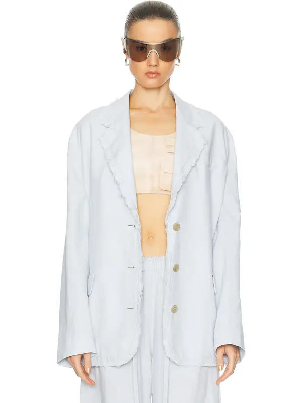 Acne Studios Jimoni Baggy Blazer - Pale Blue