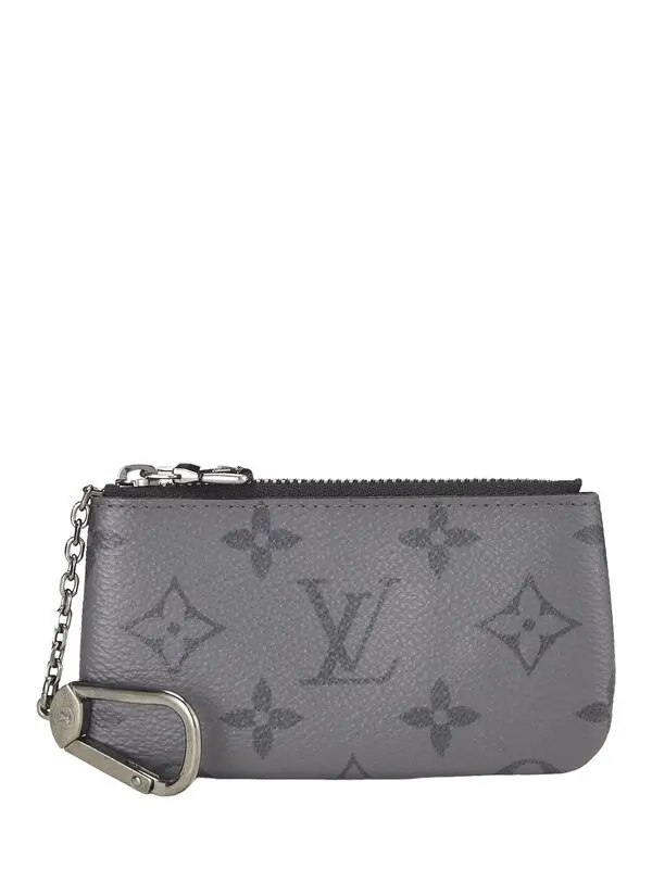 LOUIS VUITTON Monogram Eclipse Reverse Canvas Pochette Clefs - Black